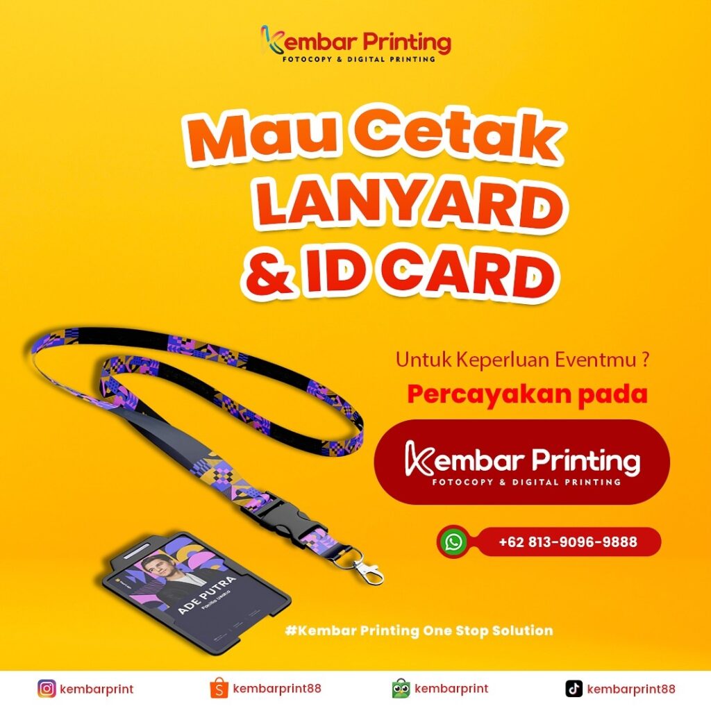 Lanyard & ID Card Kustom - Solusi Identifikasi Profesional | Kembar ...